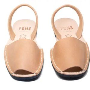 Pons | Shoes | Nwt Pons Classic Tan Leather Shoes Sandals | Poshmark
